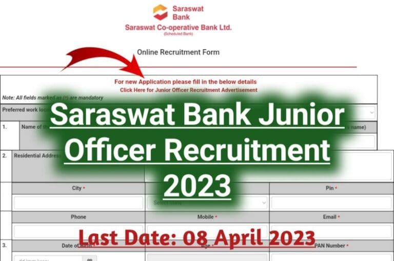 Saraswat Bank Recruitment 2023 Apply for 150 Posts Online Till 08 April ...